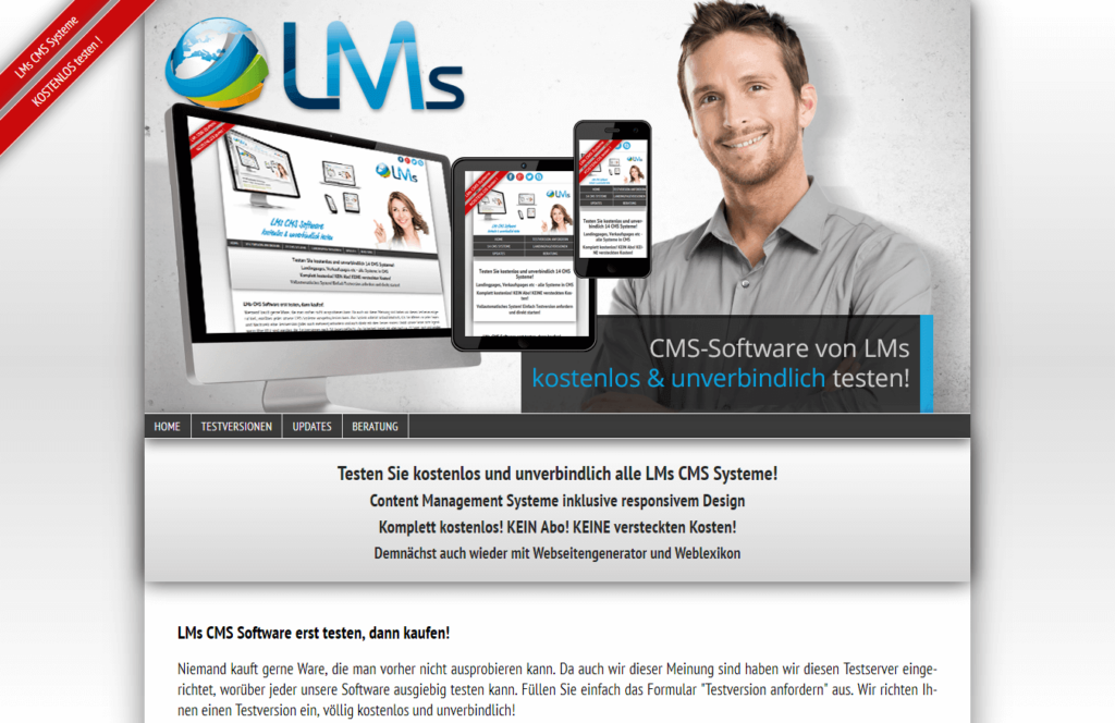 LMs CMS Landingpages mieten | Lohmann Marketing